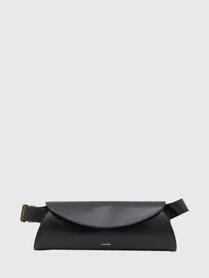 JIL SANDER Cannolo Small Smooth Calfskin Leather Shoulder Bag - Grey