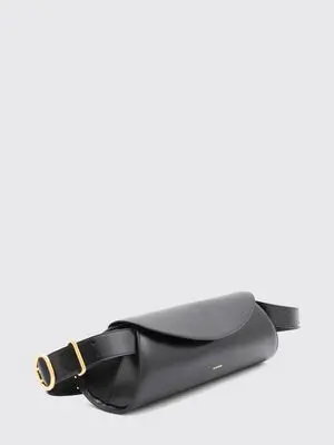 JIL SANDER Cannolo Small Smooth Calfskin Leather Shoulder Bag - Grey