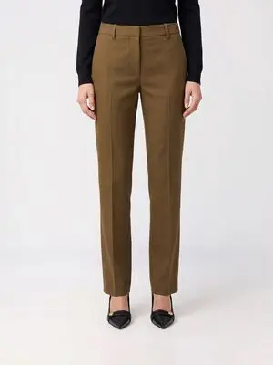 Burberry Wool Slim Fit Trousers - Brown