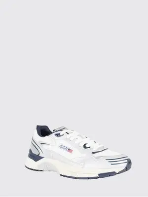 AUTRY Hyperway Sneakers In Synthetic Leather And Mesh - Silver