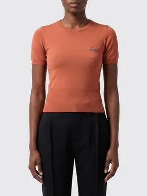 VIVIENNE WESTWOOD Orb Logo Cotton T-shirt - Orange
