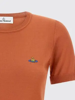 VIVIENNE WESTWOOD Orb Logo Cotton T-shirt - Orange