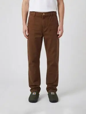 Carhartt Work In Progress Wide Leg Single Knee Denim Jeans - Brown