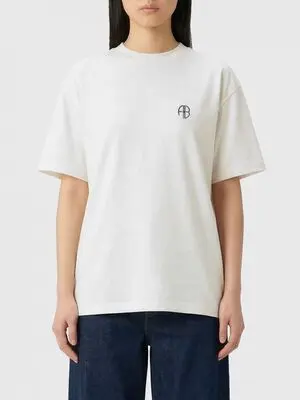 ANINE BING Relaxed Fit Cotton T-shirt - White