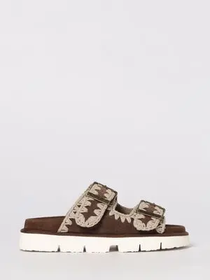 Mou Bio Suede Sandal - Brown