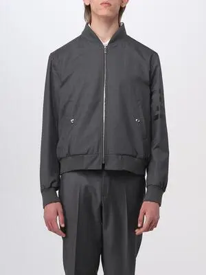Thom Browne Bomber Jacket In Wool - Grey 1