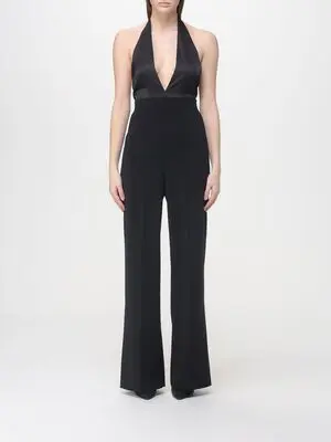 Patrizia Pepe Halter Neck Stretch Crêpe Jumpsuit