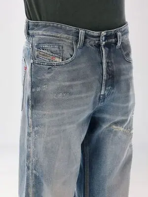 DIESEL® D-macs Used-effect Cotton Denim Jeans