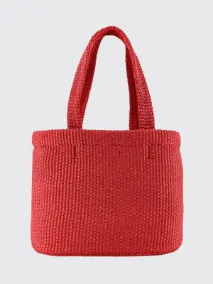 JIMMY CHOO East-west Raffia Beach Tote With Embroidered Logo - Ruby