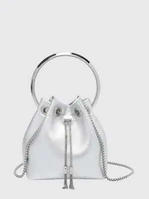 JIMMY CHOO Mini Bucket Bag - Silver