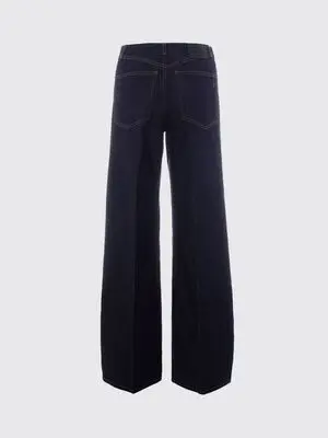 Sportmax Dora Palazzo Cotton Jeans - Blue