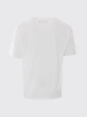 Amiri Drop Shoulder Crewneck T-shirt In Cotton And Modal Blend - White
