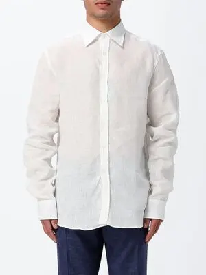 Canali Basic Linen Shirt - White