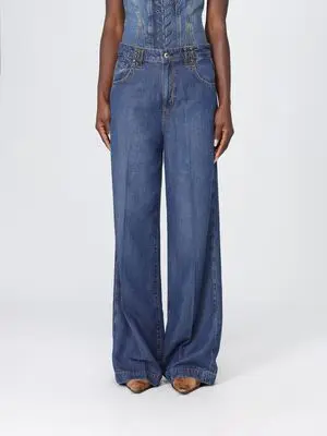 Liu Jo Wide-leg Jeans With Rhinestone Embellishments