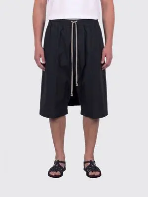 Rick Owens Cotton Shorts - Black