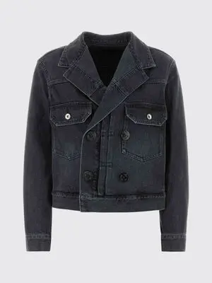 Sacai Double-breasted Denim Jacket - Black
