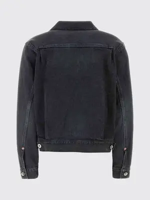 Sacai Double-breasted Denim Jacket - Black