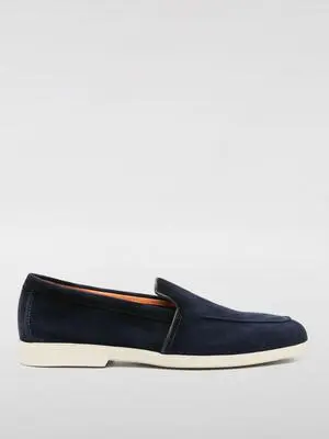 Santoni Malibu Suede Loafers - Blue