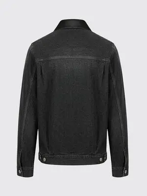 Sacai Double-breasted Wool Blazer With Cotton Inserts