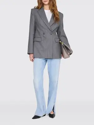 ANINE BING Double-breasted Wool Blend Blazer