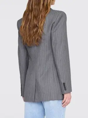 ANINE BING Double-breasted Wool Blend Blazer