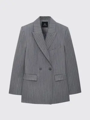 ANINE BING Double-breasted Wool Blend Blazer