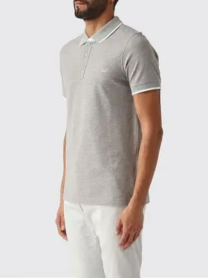 FAY Basic Cotton Polo Shirt - Grey