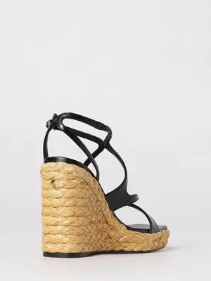 JIMMY CHOO Ayla Leather Wedge Sandal