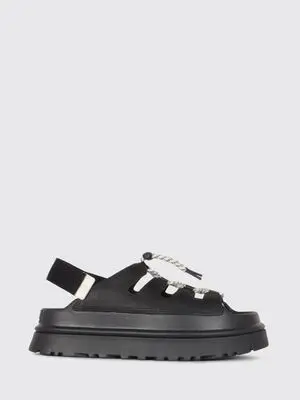 UGG Goldenglow Toggle Leather And Eva Sandal - Black
