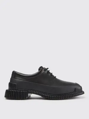 Camper Pix Lace-up Calfskin Shoes - Black