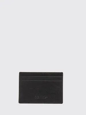 Off-White Leather Card Holder With Logo