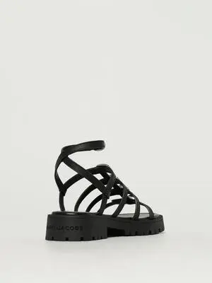 Marc Jacobs Buckled Strappy Heeled Sandals - Black