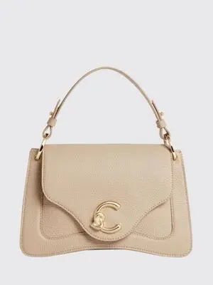 COCCINELLE C-me Mini Hammered Leather Bag - Beige