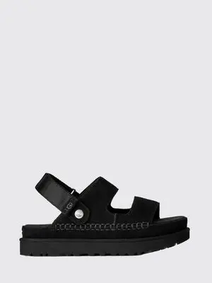 UGG Goldenstar Glide Suede Sandals - Black