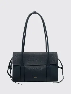 Mulberry Soft Bayswater Shoulder Bag In Grained Calf Leather - Blue