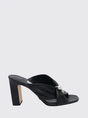 JIMMY CHOO Rafi High-heel Mules Sandals In Smooth Leather - Black