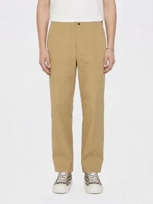 Burberry Cotton Straight Trousers - Sand