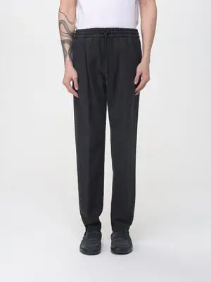 DONDUP Cotton Blend Drawstring Pants - Black