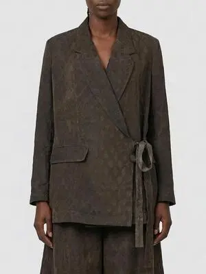 UMA WANG Cupro Blazer - Brown