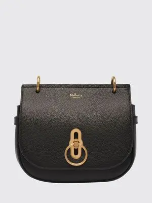 Mulberry Leather Crossbody Bag - Black