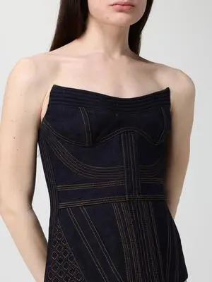 Zimmermann Denim Corset Top