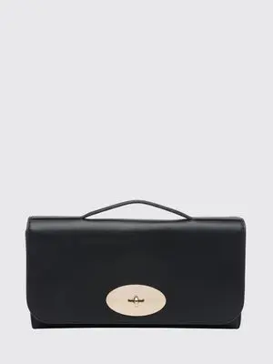 Mulberry Mini Handbag In Calf Leather With Postman's Lock Closure - Black
