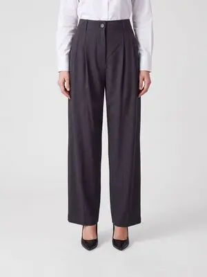 Studio Nicholson Tailored Wide Leg Trousers - Brown