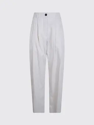 Studio Nicholson Pleated Wide-leg Trousers - White