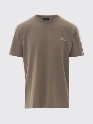 A.p.c. Cotton T-shirt With Contrast Logo On The Chest - White