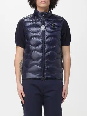 BLAUER. Padded Quilted Technical Vest - Blue