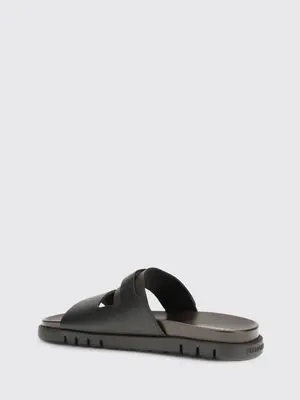 FERRAGAMO Hug Leather Sandals - Black
