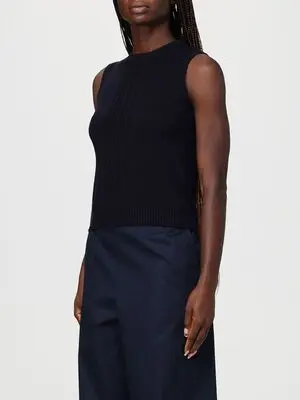Max Mara Cotton Knit Top - Blue