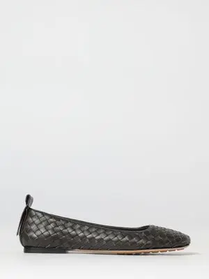 Bottega Veneta Charlotte Woven Lambskin Ballerina Flats