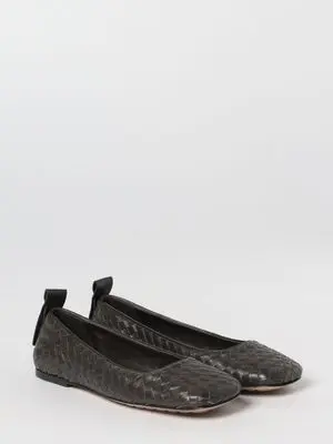 Bottega Veneta Charlotte Woven Lambskin Ballerina Flats